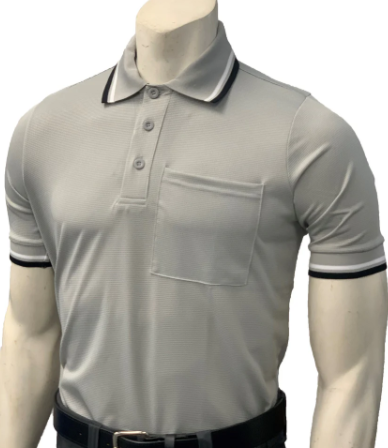 Smitty Body Flex Short Sleeve Umpire Shirt- Grey – Out West Officials ...
